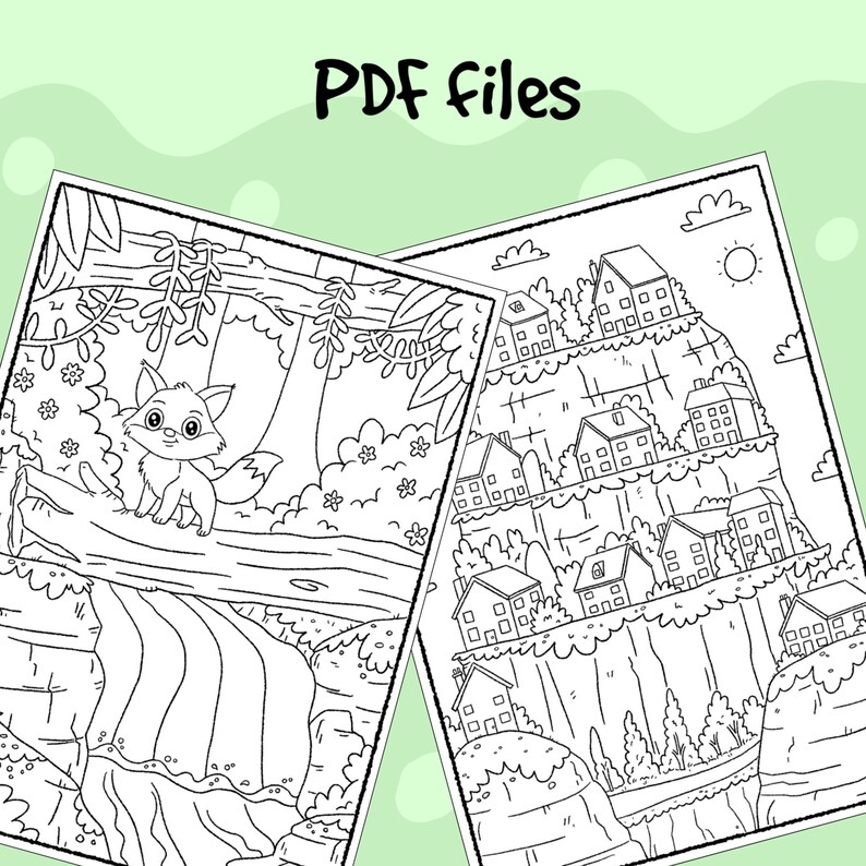 6 Fun Wildlife Colouring Scenes | Printable Wildlife Colouring Pages ...