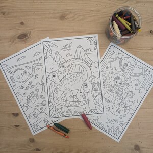 6 Fun Wildlife Colouring Scenes | Printable Wildlife Colouring Pages ...