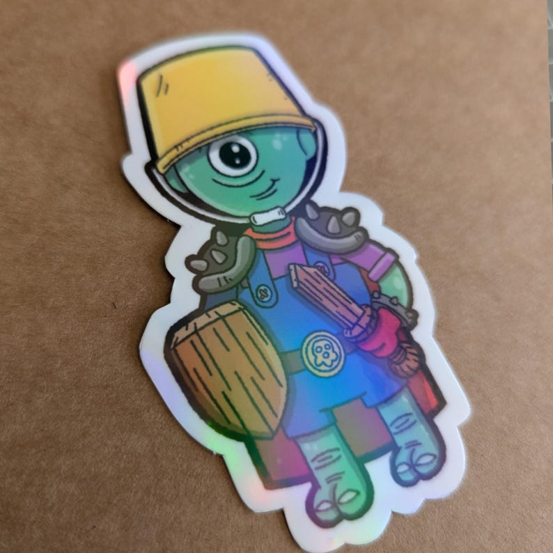 Cyclops Warrior Vinyl Sticker, Vinyl Decal, Laptop Sticker, Notebook ...