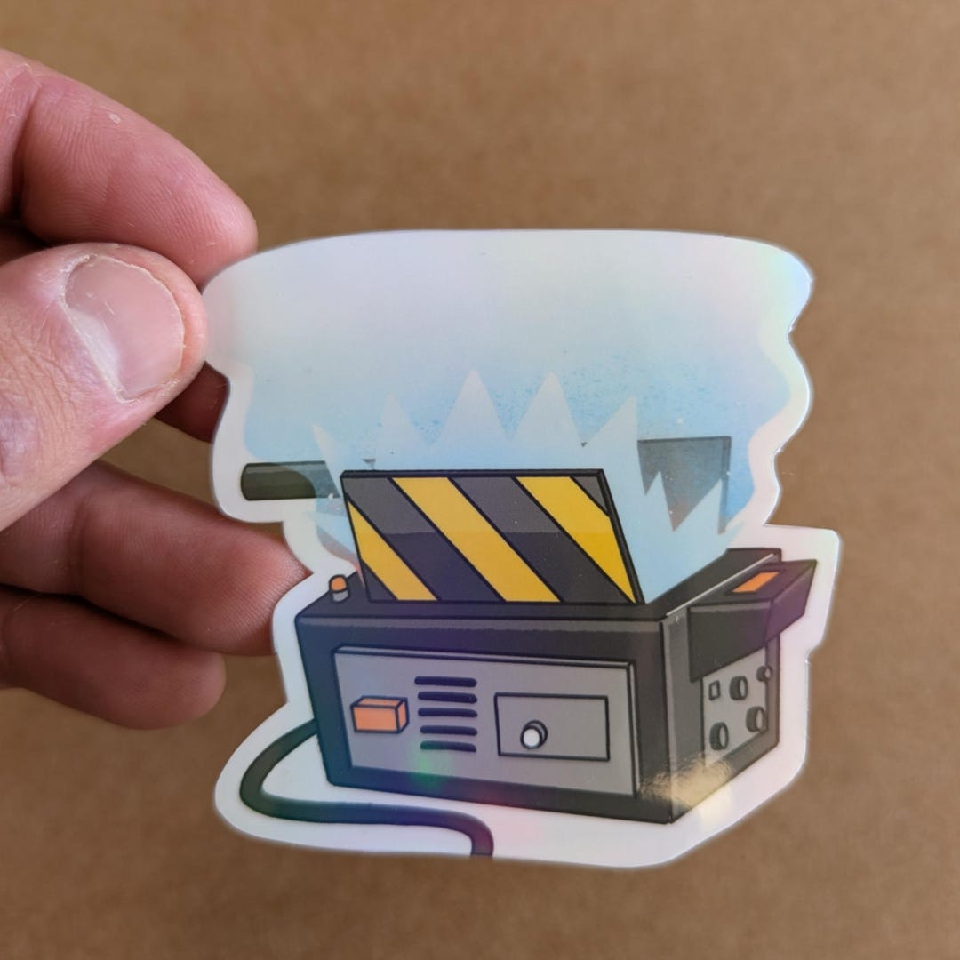 Ghost Trap Vinyl Sticker, Vinyl Decal, Laptop Sticker, Notebook Sticker ...