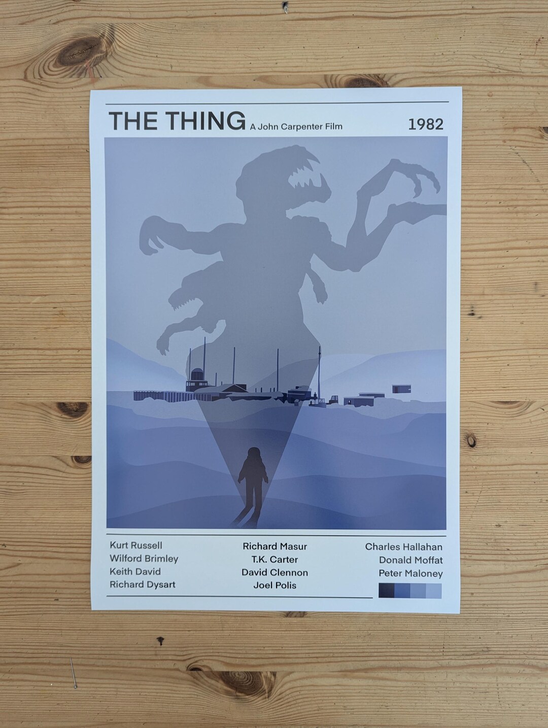 The Thing Movie Poster, Minimalist Horror Art Print, John Carpenter ...