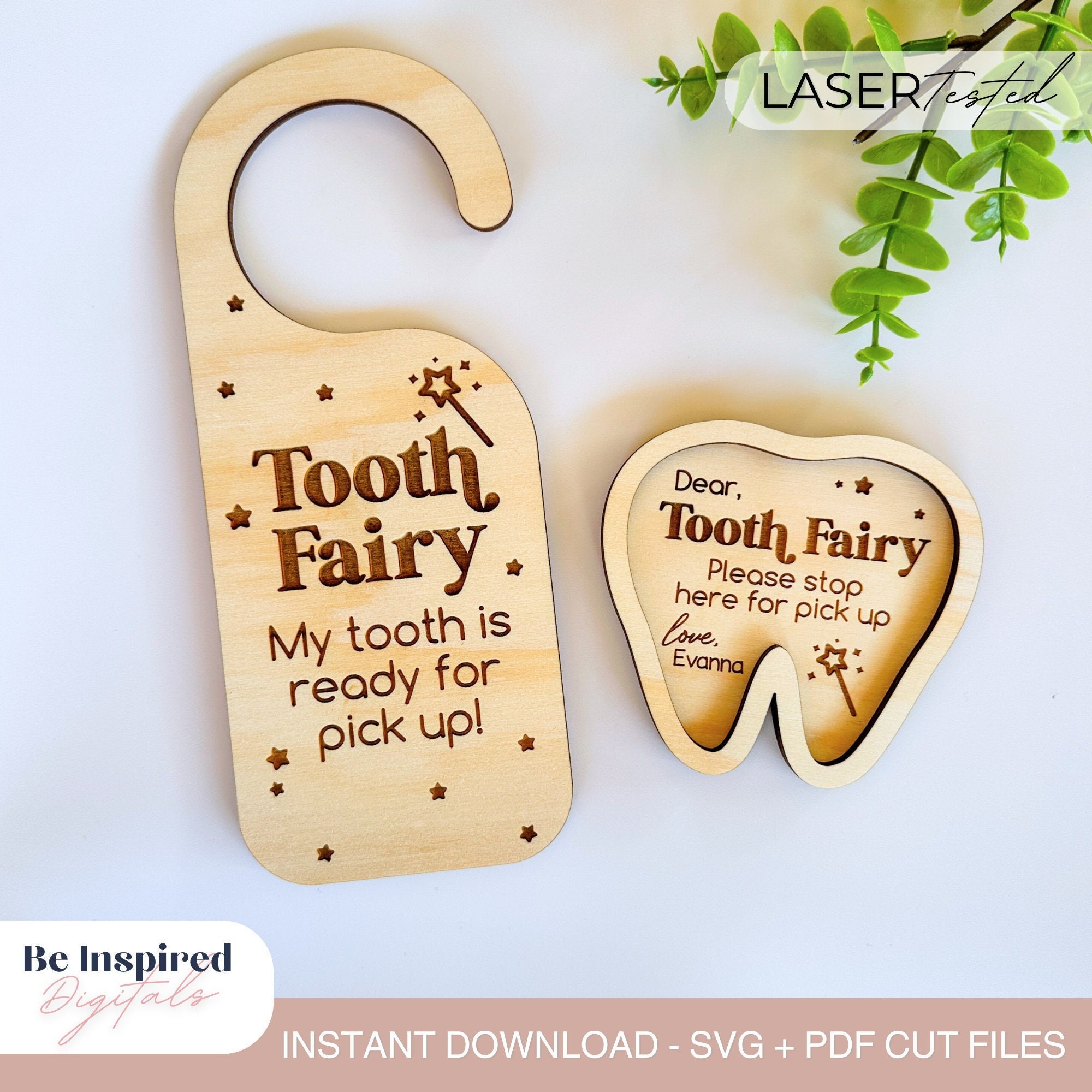 Tooth Fairy Sign Laser Cut File SVG Laser Engrave Files SVG Laser Files ...