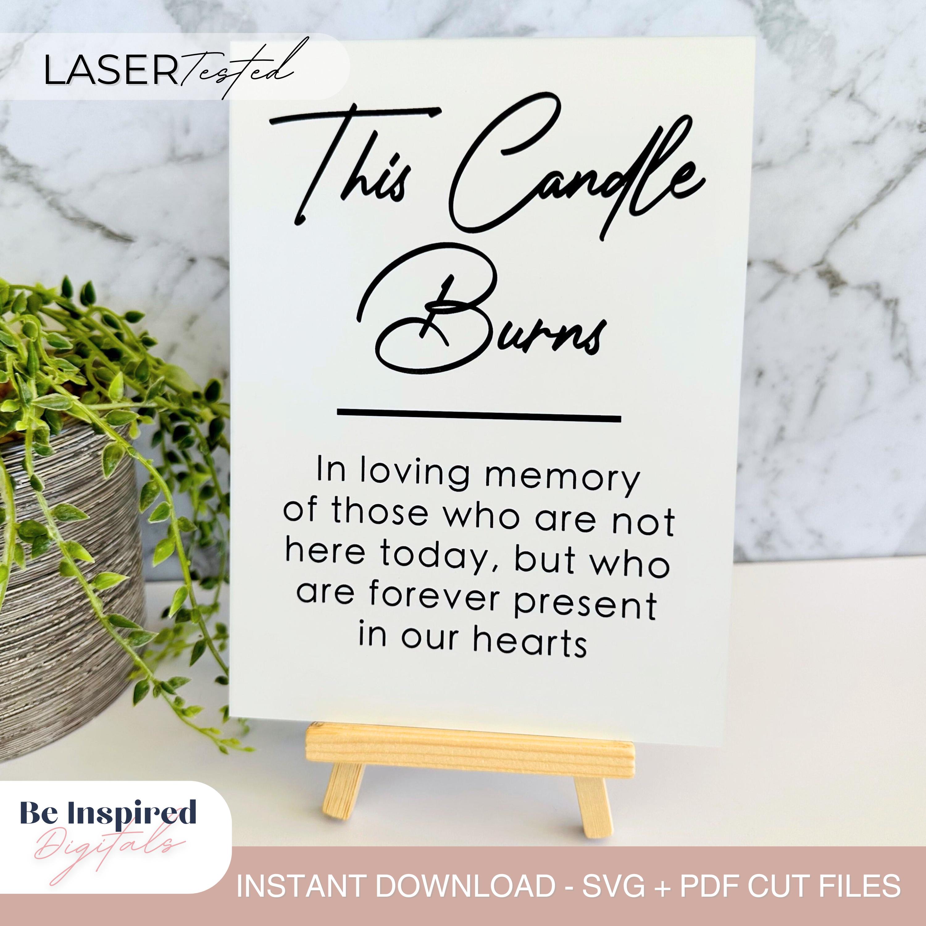 In Loving Memory Sign Svg Laser Cut File | Memorial Sign SVG | Laser ...