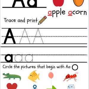 My Alphabet Workbook - Etsy