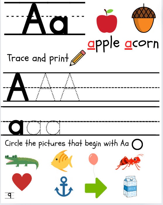 My Alphabet Workbook - Etsy