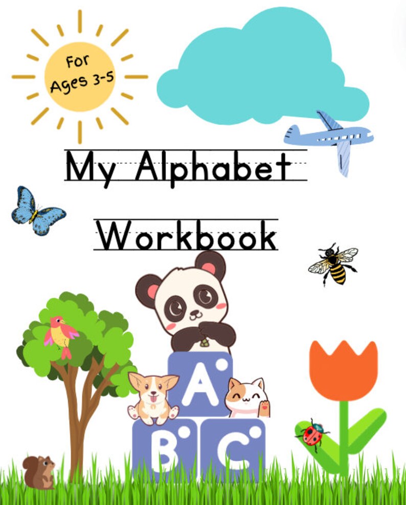 My Alphabet Workbook - Etsy