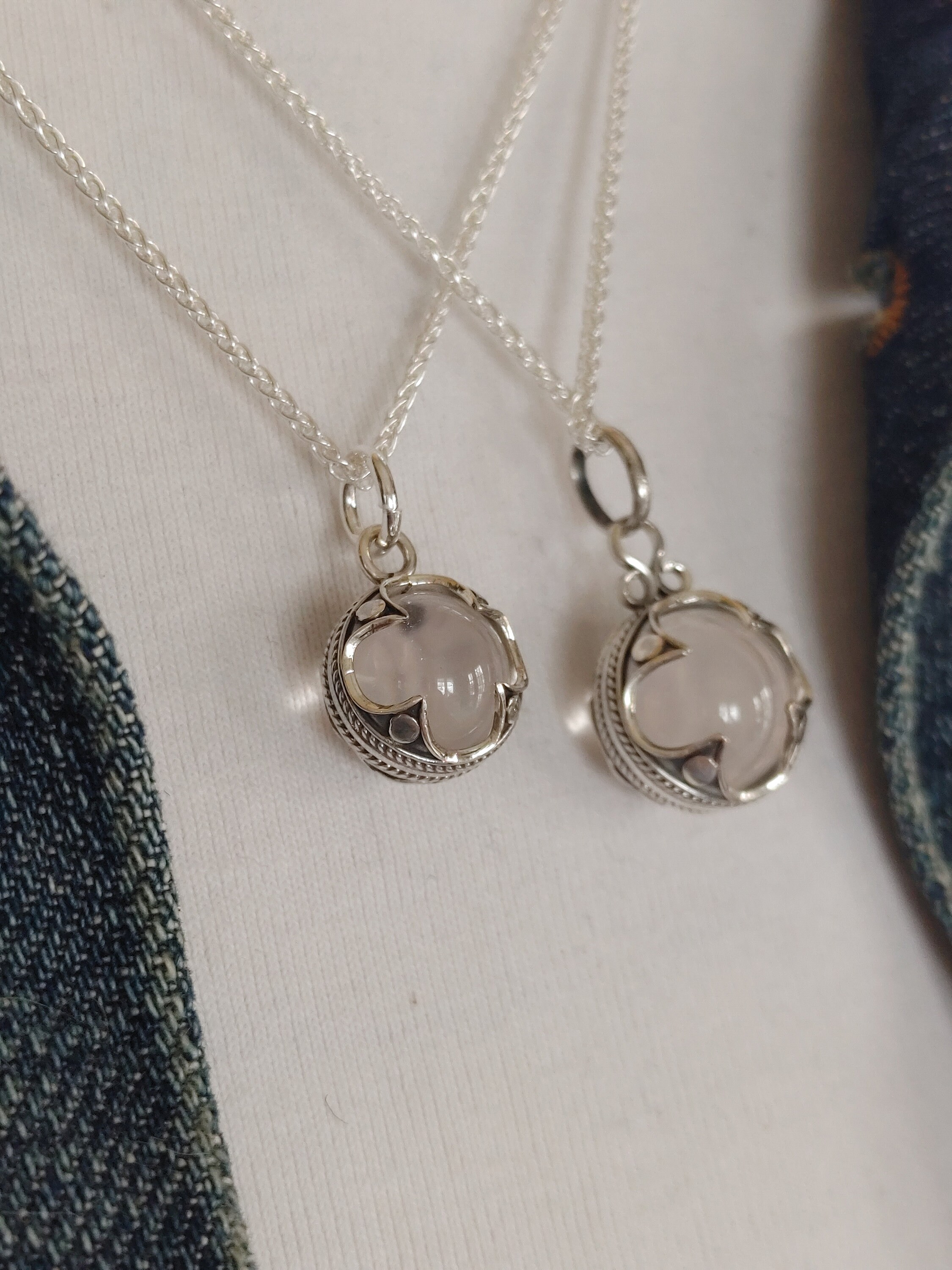 Quartz Pools of Light Pendant Necklace in 925 Sterling Silver, 18 Inch ...