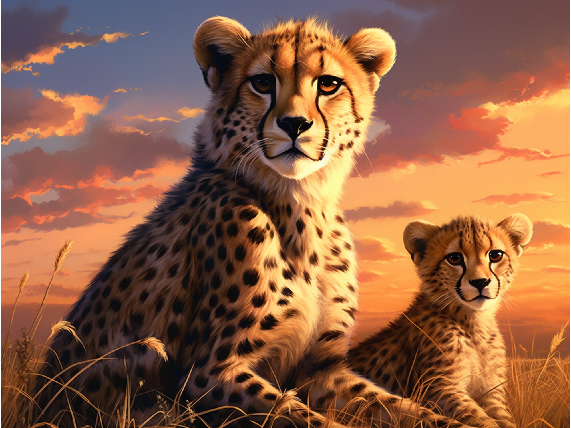 Luxurious Leopard Theme Clipart Bundle, Watercolor Illustrations ...