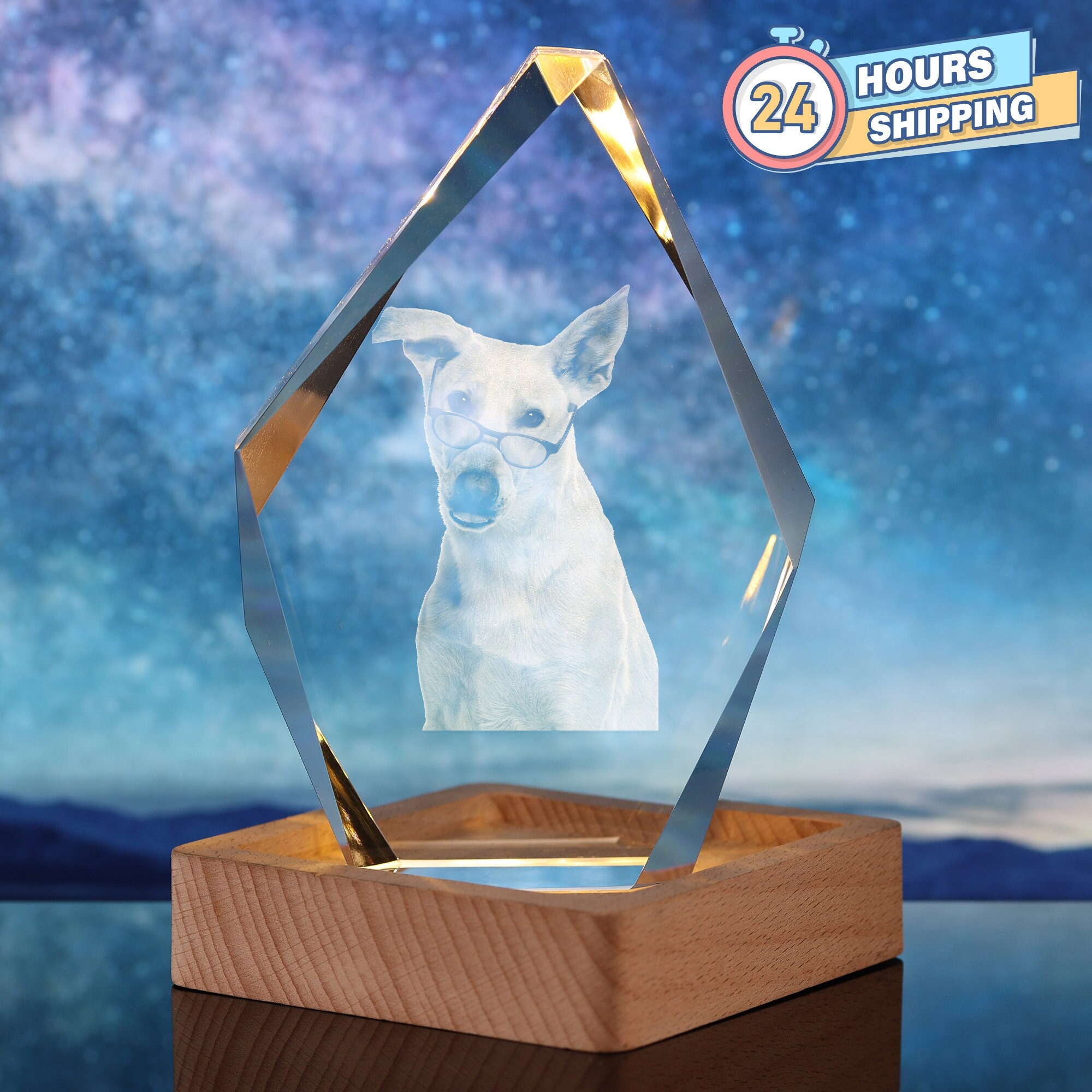 Personalized 3D Crystal Photo | Custom Engraved Picture & Glass Laser ...