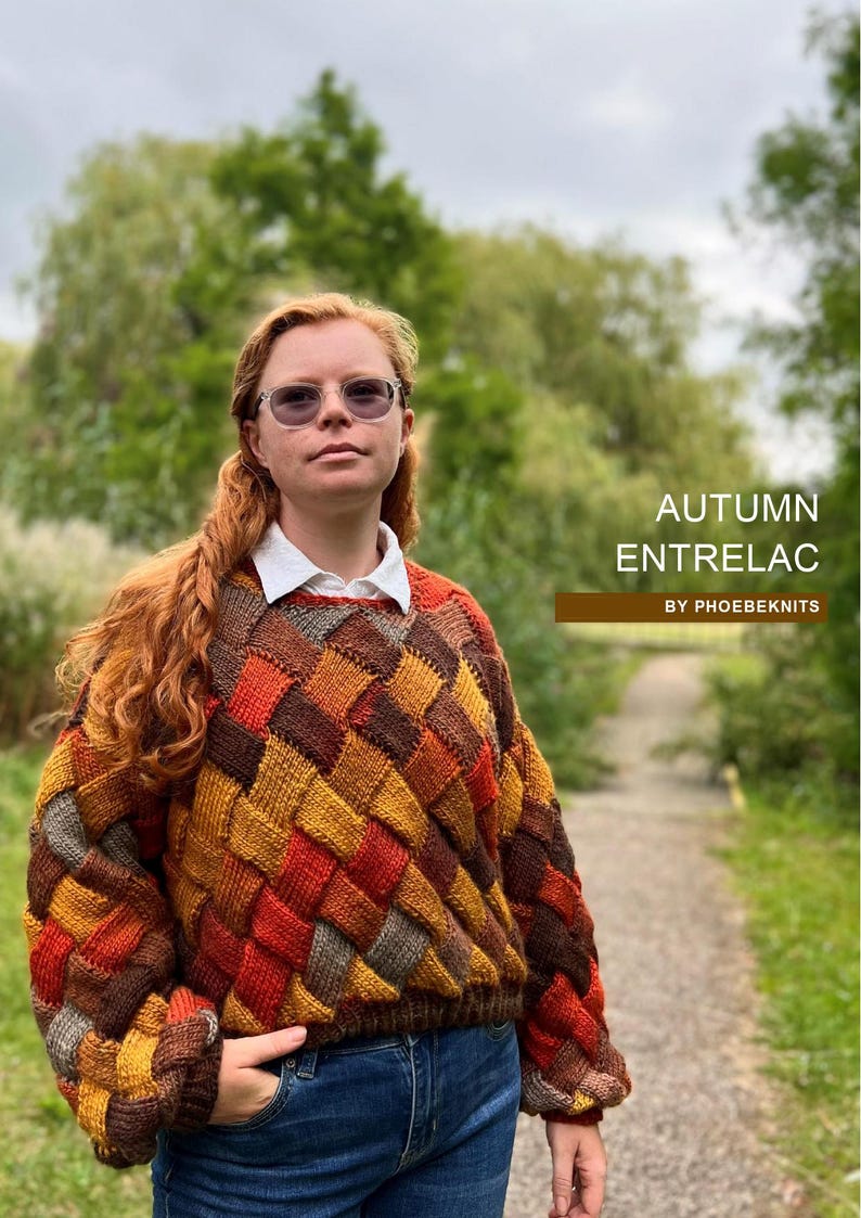 Autumn Entrelac Pullover Pattern - Etsy