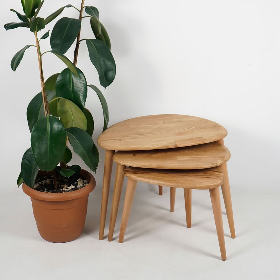 Solid Wood Coffee Table Chestnut Oak Tree - Etsy