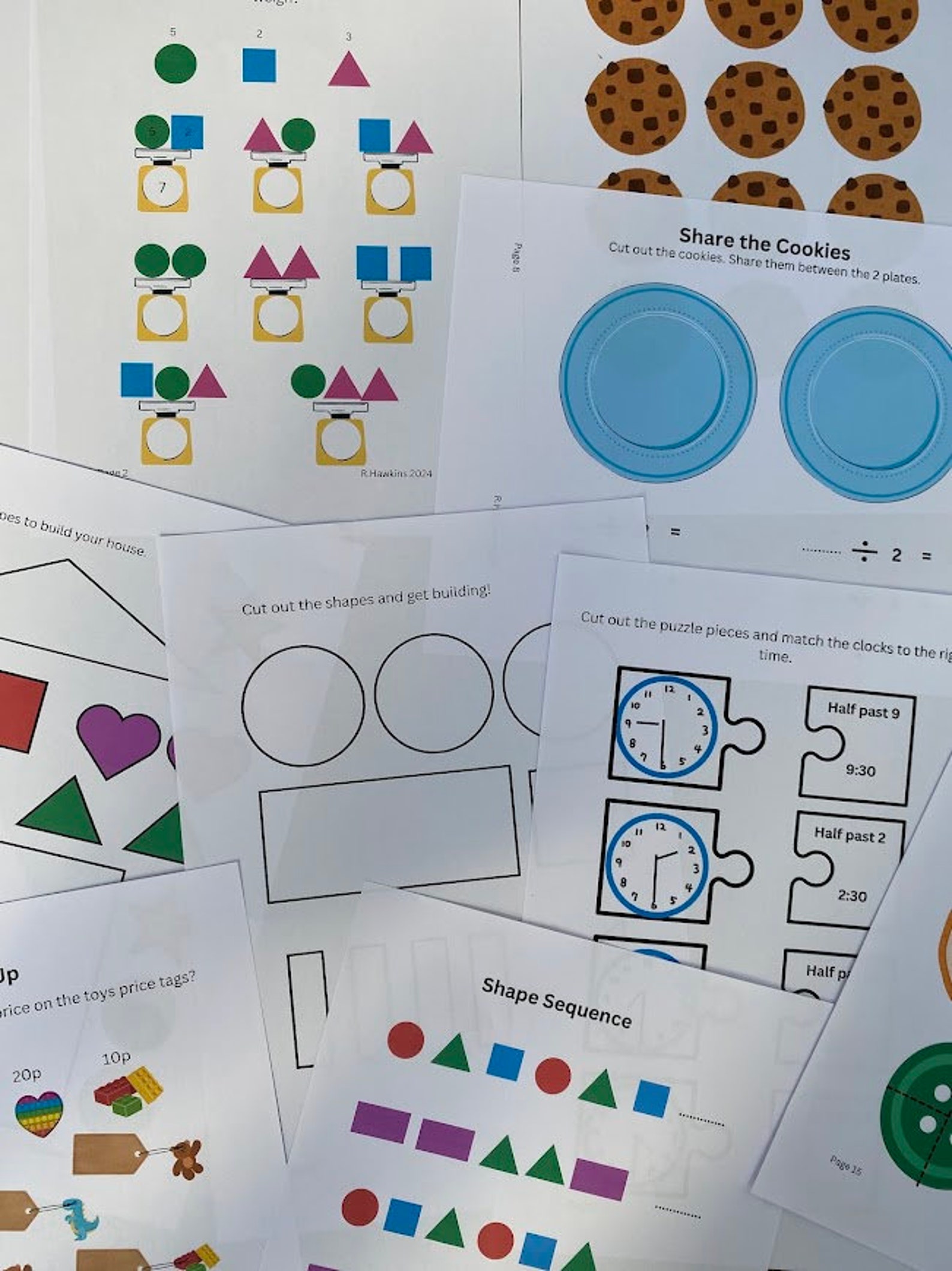 20 Life Skill Math Worksheets/ Printable Activities - Etsy