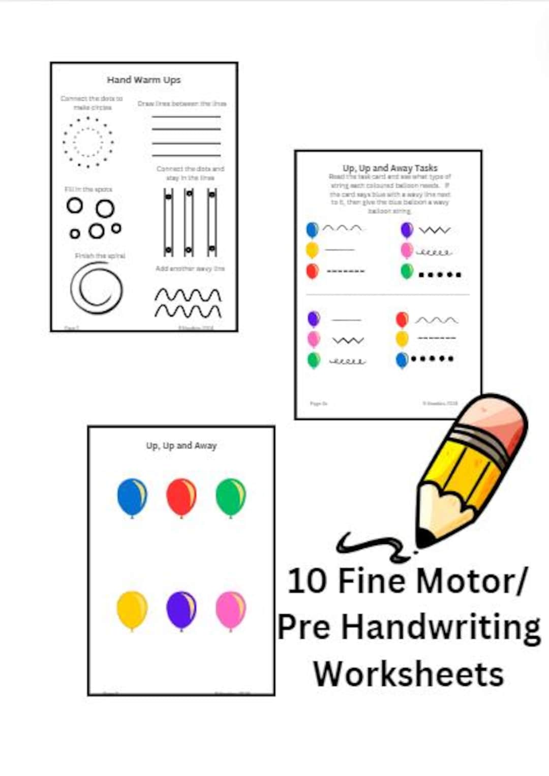 10 Fine Motor Skills Activity Book - Etsy