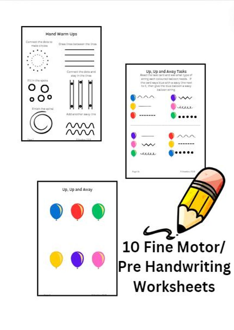 10 Fine Motor Skills Activity Book - Etsy