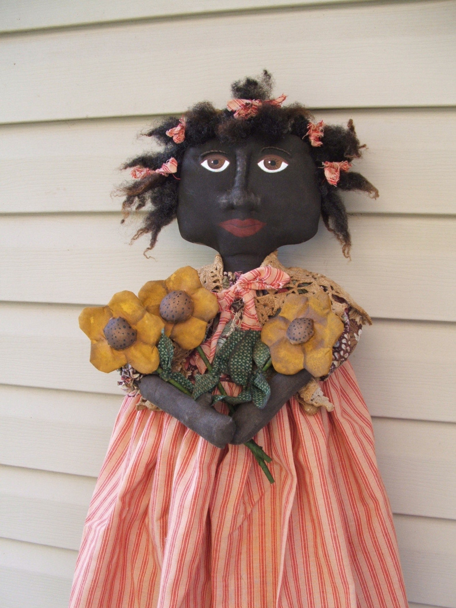 Primitive Folk Art Doll Pattern Daisy May Raggedy Rhondas Mailed ...