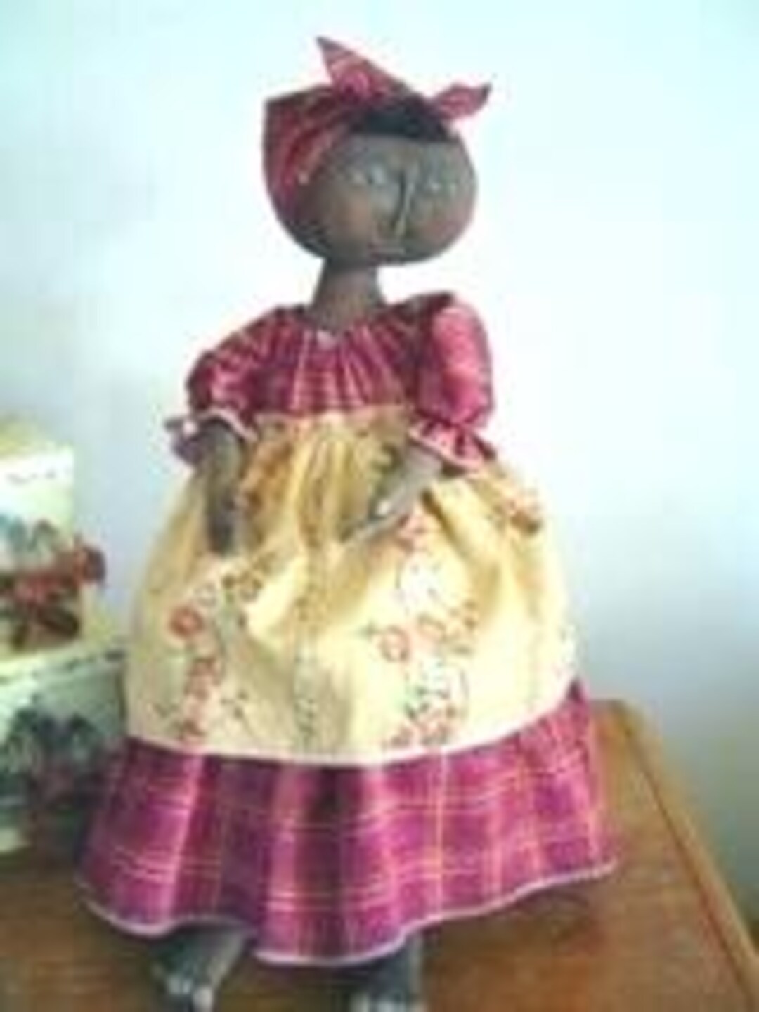 Primitive Doll Pattern, Black Folkart, Sewing Doll Pattern, Prim Doll ...