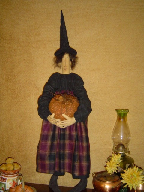 Witch Doll Primitive Halloween Epattern - Etsy
