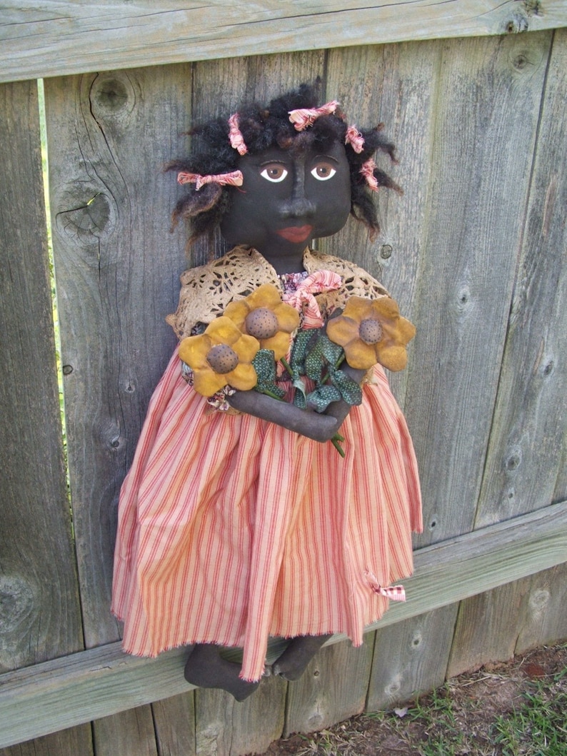 Primitive Folk Art Doll Pattern Daisy May Raggedy Rhondas Mailed ...