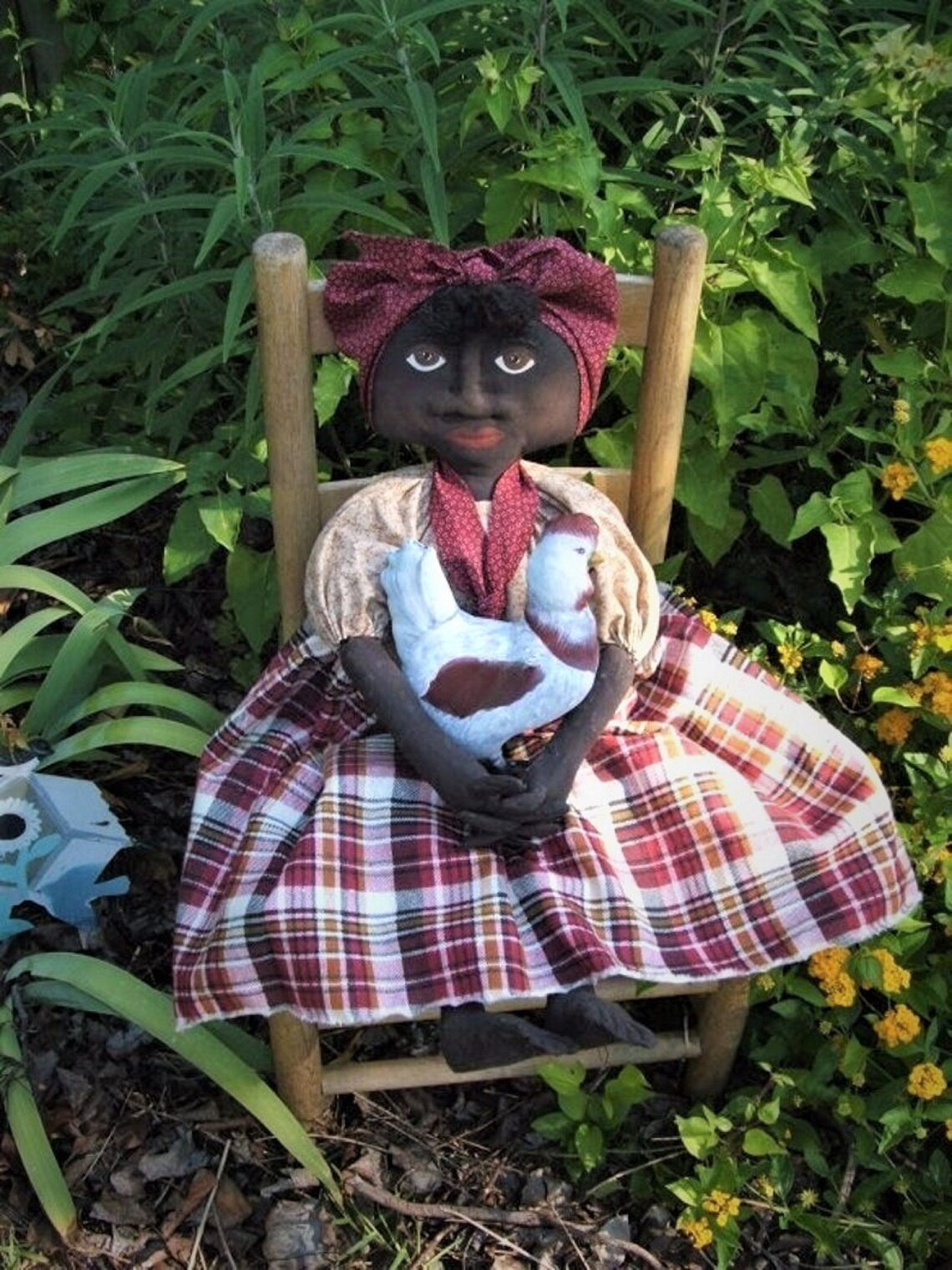 Primitive Doll Pattern, Black Folkart, Sewing Doll Pattern, Prim Doll ...