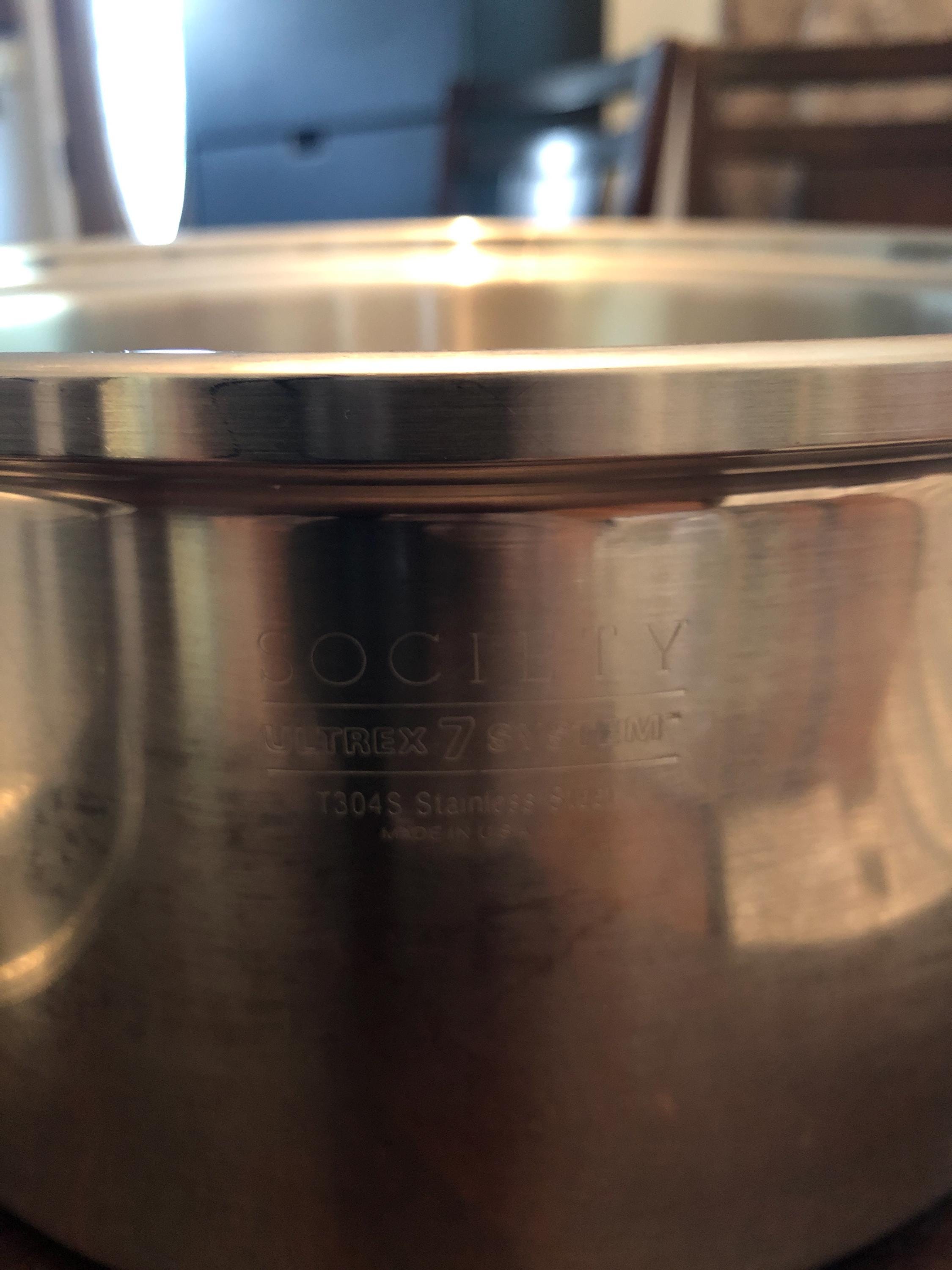 Vintage Society Ultrex 7 Systemt304s Cookware 11 Piece Stainless Steel ...