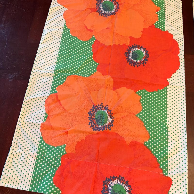 Poppy Pillowcase Cover - Etsy