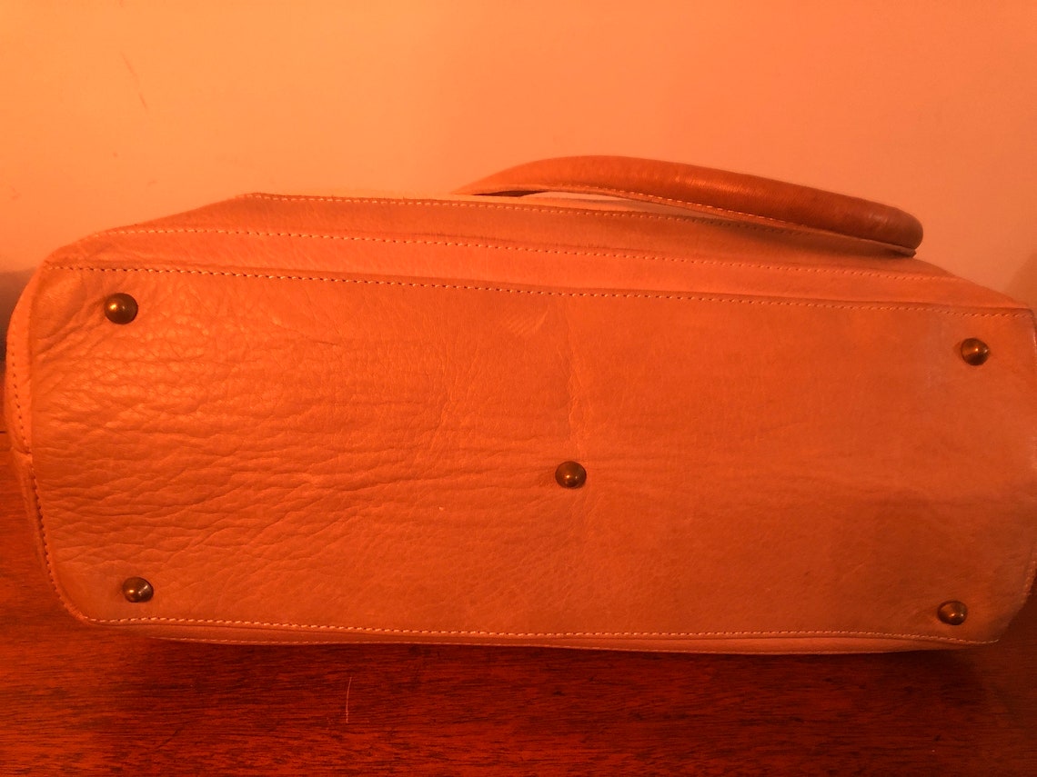 IL DUCA Genuine Leather Shoulder/handbag Multi Stitch,shades of Tan ...