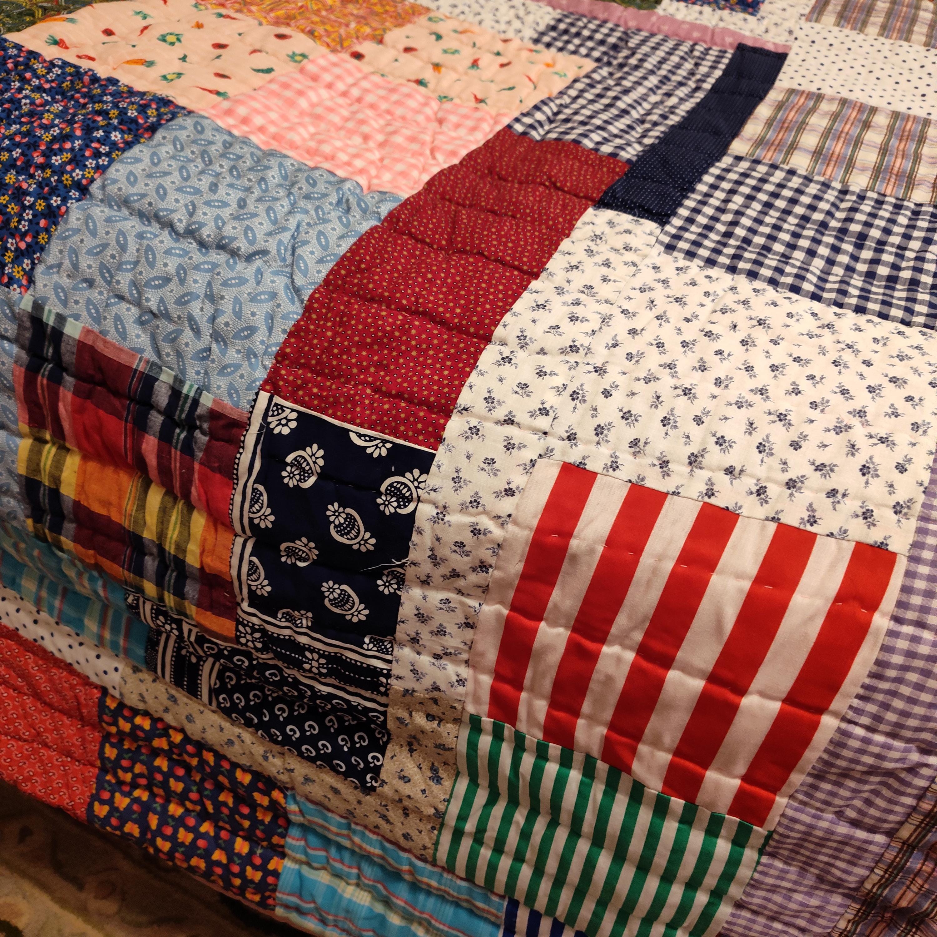 Handmade Colourful Queen Size Patchwork Quilt by Women of Tutwiller - Etsy