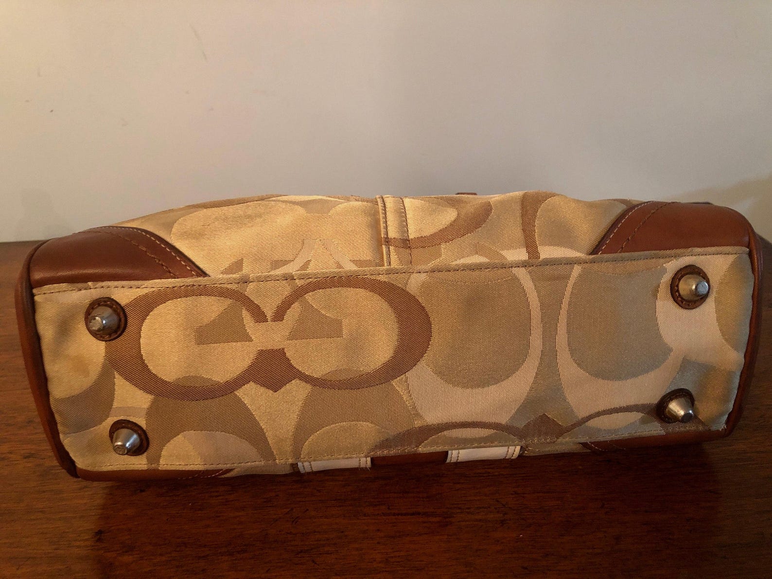 Coach F13337 Hampton Optic Signature Stripe Carryall Medium Shoulder/handbag - Etsy