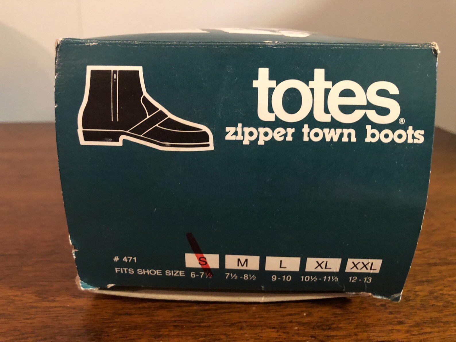 Vintage Men Totes Zipper Town Boots Rubber Size S 6-7.5 Made in USA - Etsy