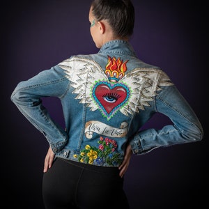 The Heart Jean Jacket - Etsy