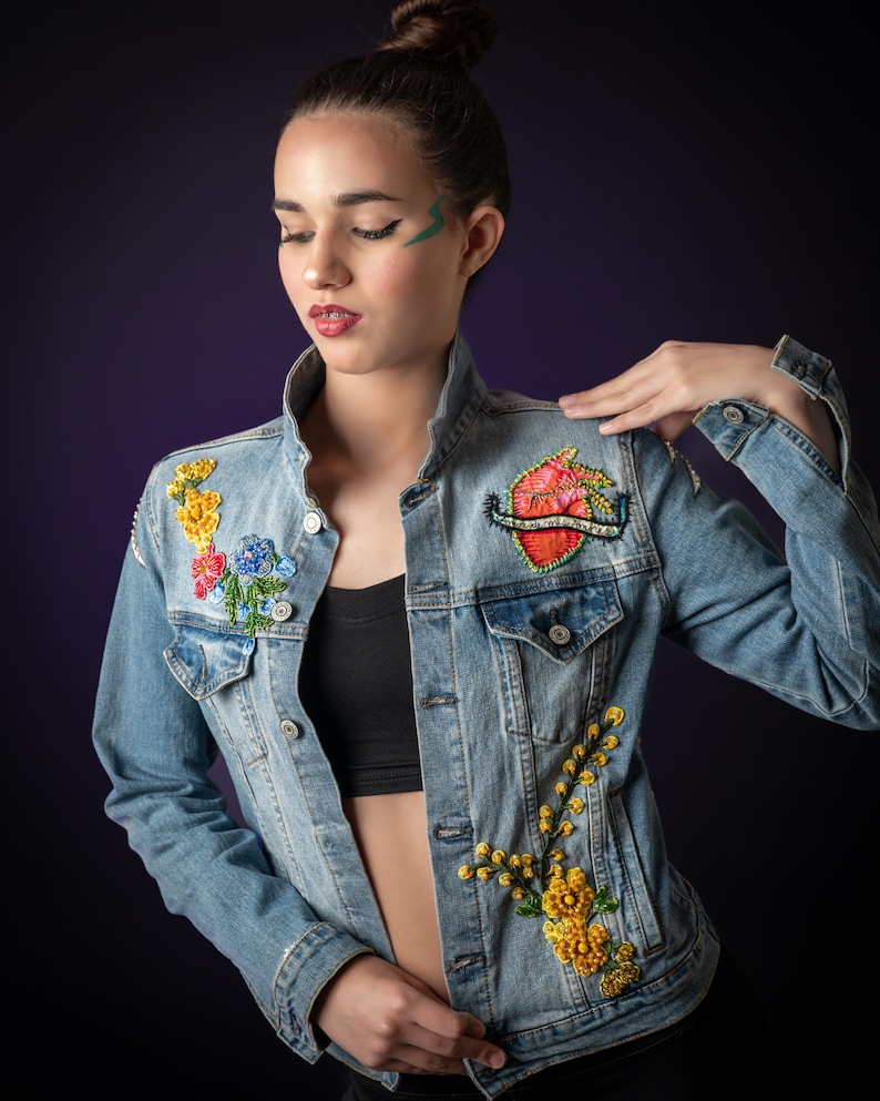 The Heart Jean Jacket - Etsy