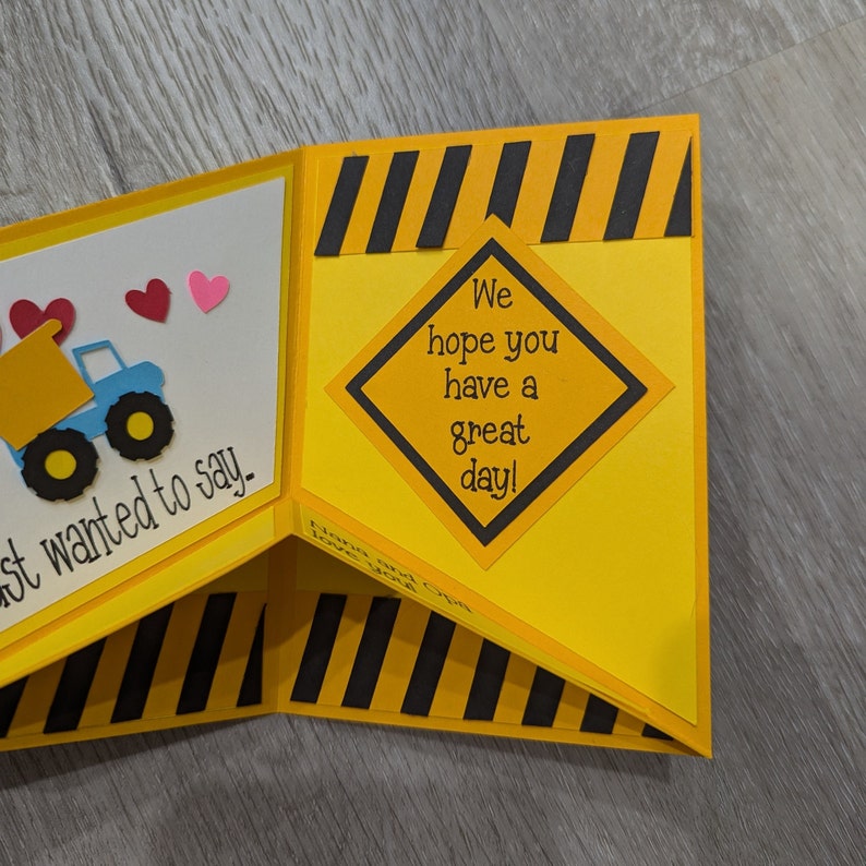Customizable Construction Themed Greeting Card - Etsy