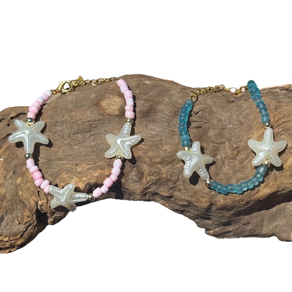 White Shell Beaded Bracelet - Etsy