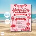 Editable Valentine's Day Fundraiser Flyer: School Party Template ...