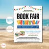 Editable Book Fair Template Flyer Digital 8.5x11 School Event Sale ...