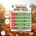 Winter Spirit Week Flyer Template, Editable Holiday School Event, PTO ...