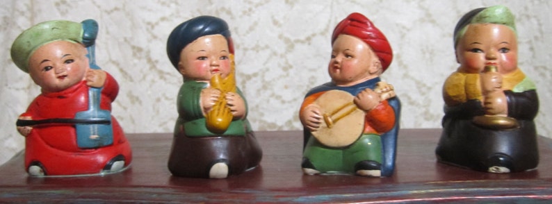 Vintage Shrine Niche Shadow Box With Buddha Statue Hand Painted ...