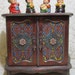 Vintage Shrine Niche Shadow Box With Buddha Statue Hand Painted ...