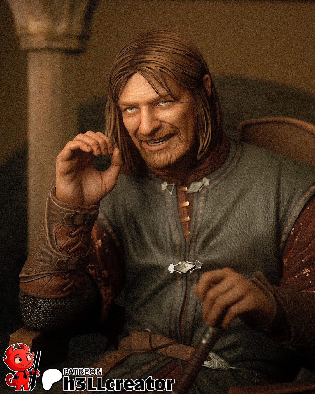 Boromir Meme 3D Printed Figurine for Miniature Painting unpainted - Etsy