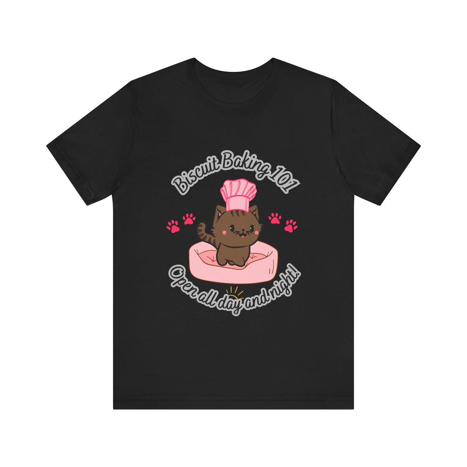 Cat Biscuits Tee, Biscuit Making 101, Kitty Air Biscuits Gifts, Cat ...