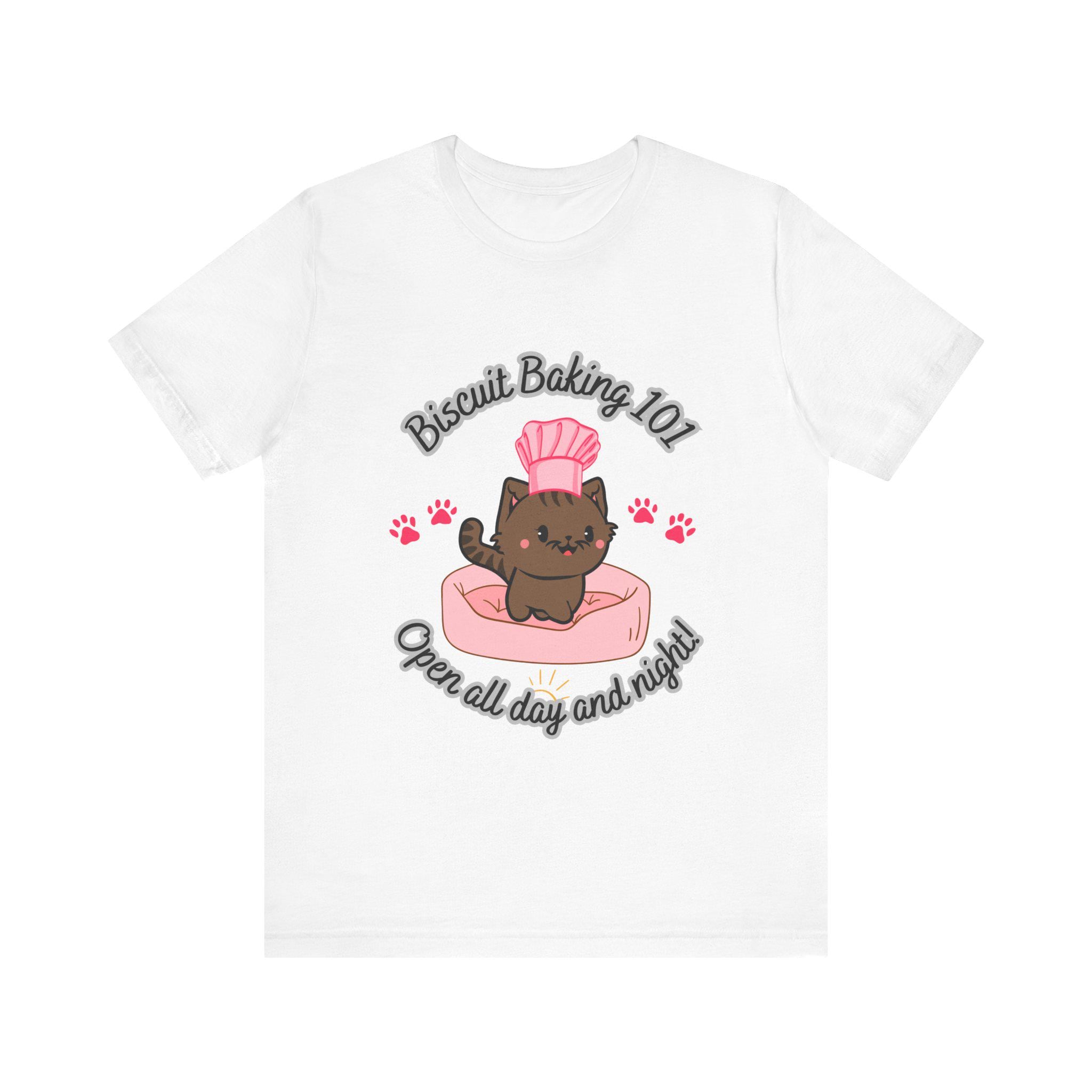 Cat Biscuits Tee, Biscuit Making 101, Kitty Air Biscuits Gifts, Cat ...