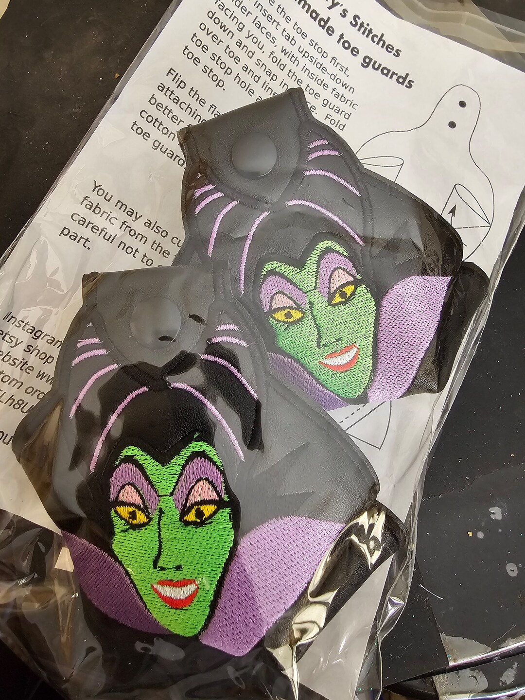 Evil Queen Toe Guards for Roller Skates in Vegan Faux Leather Roller ...