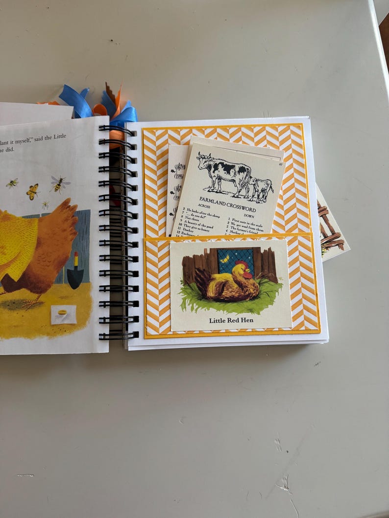 The Little Red Hen Repurposed Little Golden Book - Etsy
