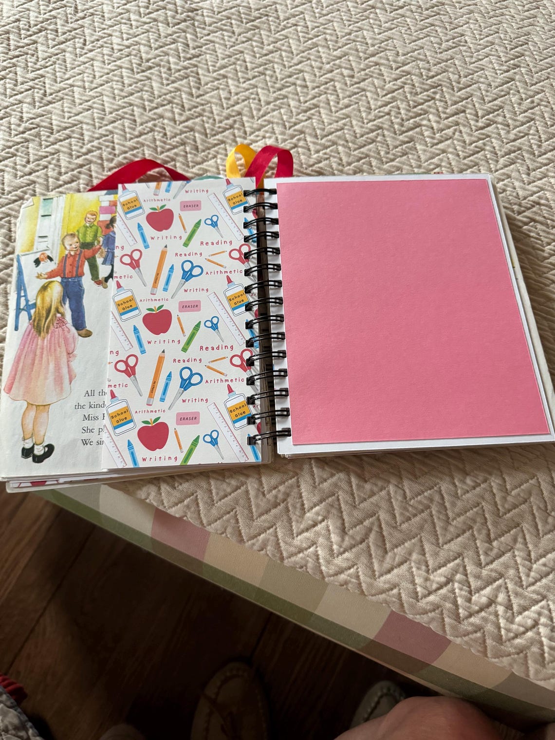 We Like Kindergarten Repurposed Little Golden Book Journal/scrapbook W ...