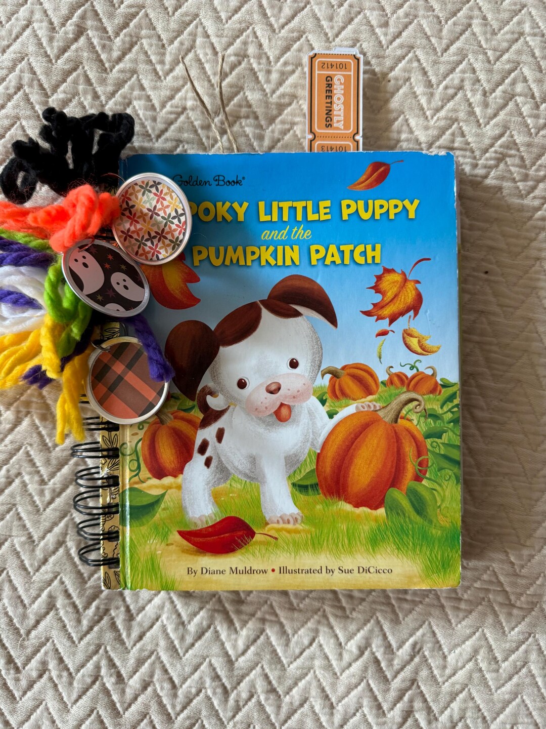 Pokey Little Puppy Repurposed Little Golden Book Scrapbook/journal With ...