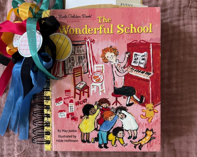 Repurposed Little Golden Book: School Memory Journal - Etsy
