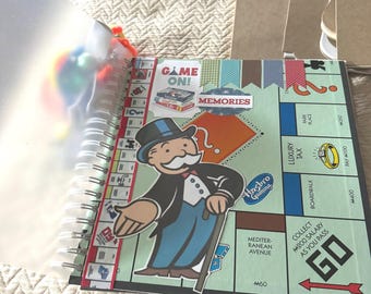Small Monopoly Game Board Notebook Upcycled Journal 100 Pages - Etsy