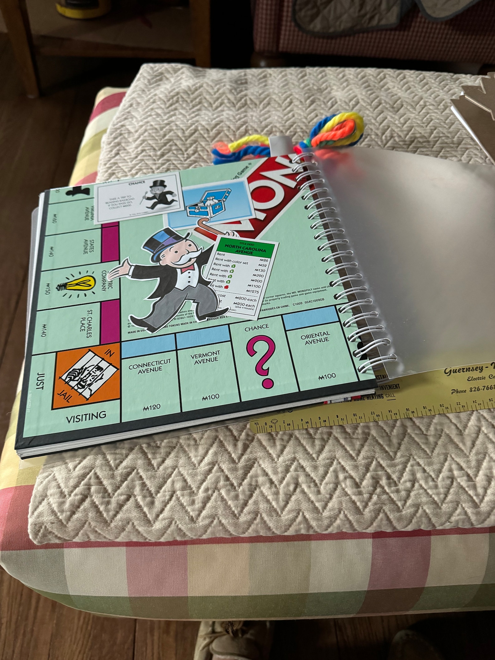 Repurposed Monopoly Game Board Blank Journal/scrapbook - Etsy