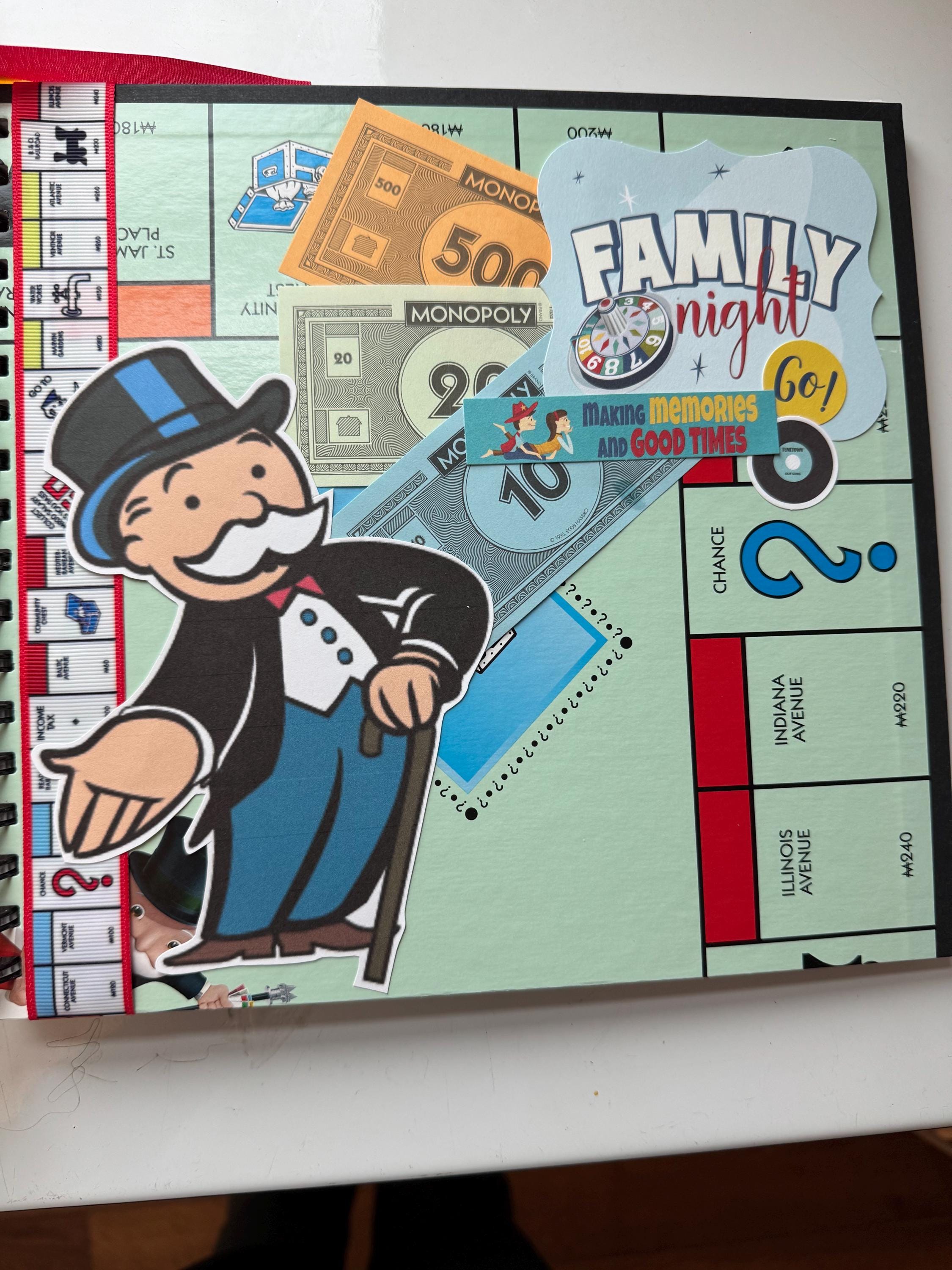 Monopoly Board Repurposed Into Art Journal - Etsy