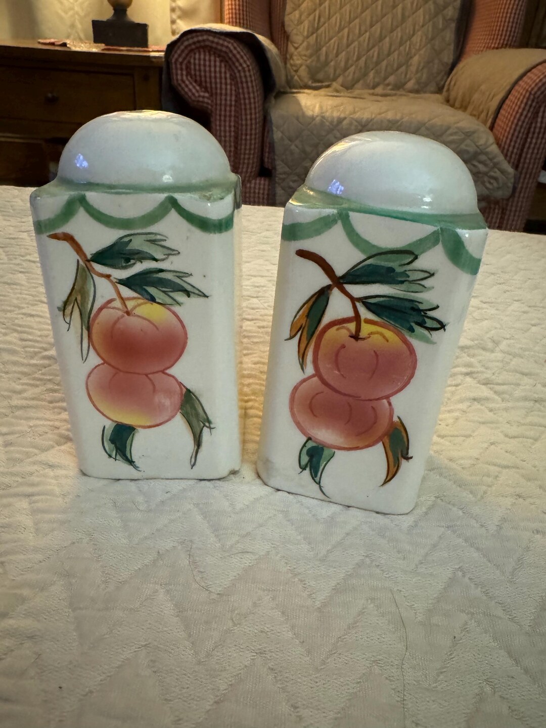 Vintage Nasco. (japan) Hand Painted Salt and Pepper Shakers - Etsy
